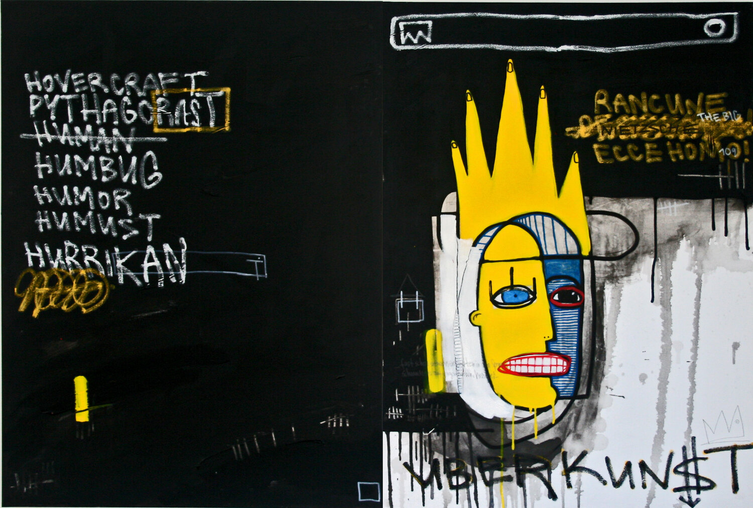 ÜBERKUNSTMENSCH de Kay Schwarz157 (2018) : Peinture Acrylique, Graffiti ...