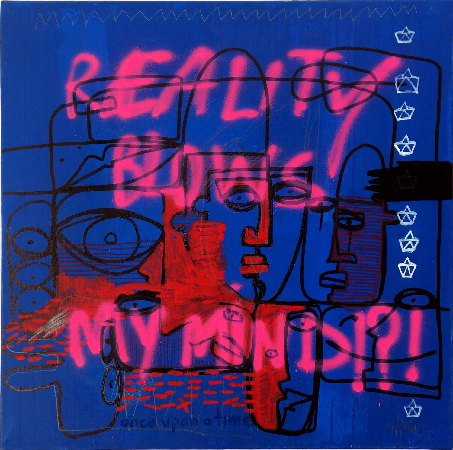 OVERKILL by Kay Schwarz157 (2022) : Painting Acrylic, Graffiti on Linen ...