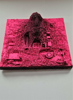 "High frequency" by Aleksandar Markovic (2021) : Painting Acrylic on ...