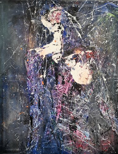 "High frequency" by Aleksandar Markovic (2021) : Painting Acrylic on ...