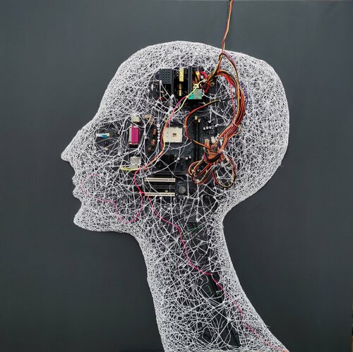 "High frequency" by Aleksandar Markovic (2021) : Painting Acrylic on ...