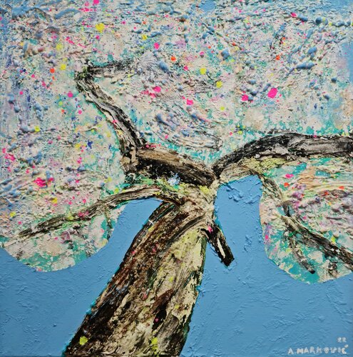 "High frequency" by Aleksandar Markovic (2021) : Painting Acrylic on ...