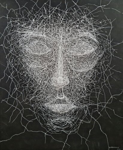 "High frequency" by Aleksandar Markovic (2021) : Painting Acrylic on ...