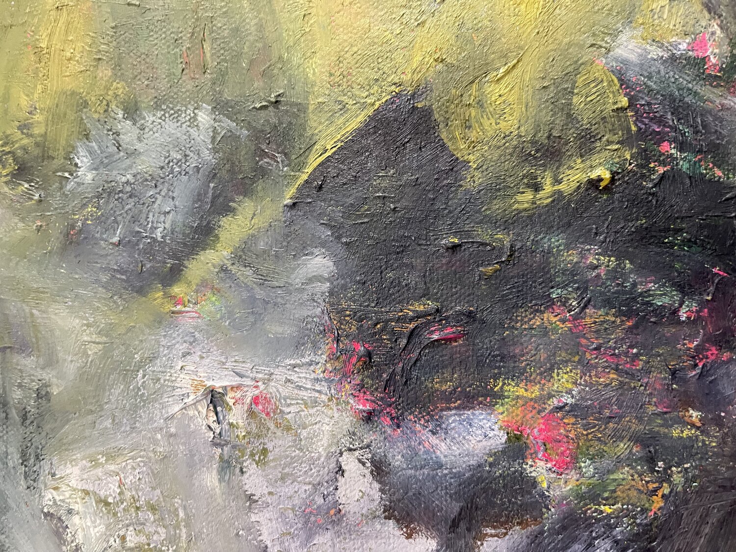 “Aura of Mystery” oil von Peggy Casey-Mason (2026): Malerei Acryl, Öl ...