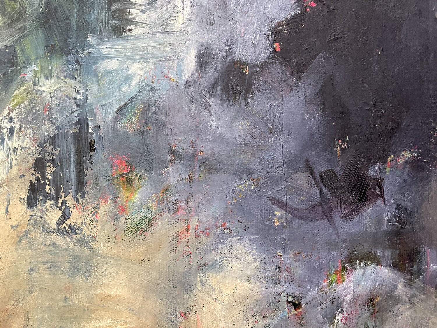 “Aura of Mystery” oil von Peggy Casey-Mason (2026): Malerei Acryl, Öl ...