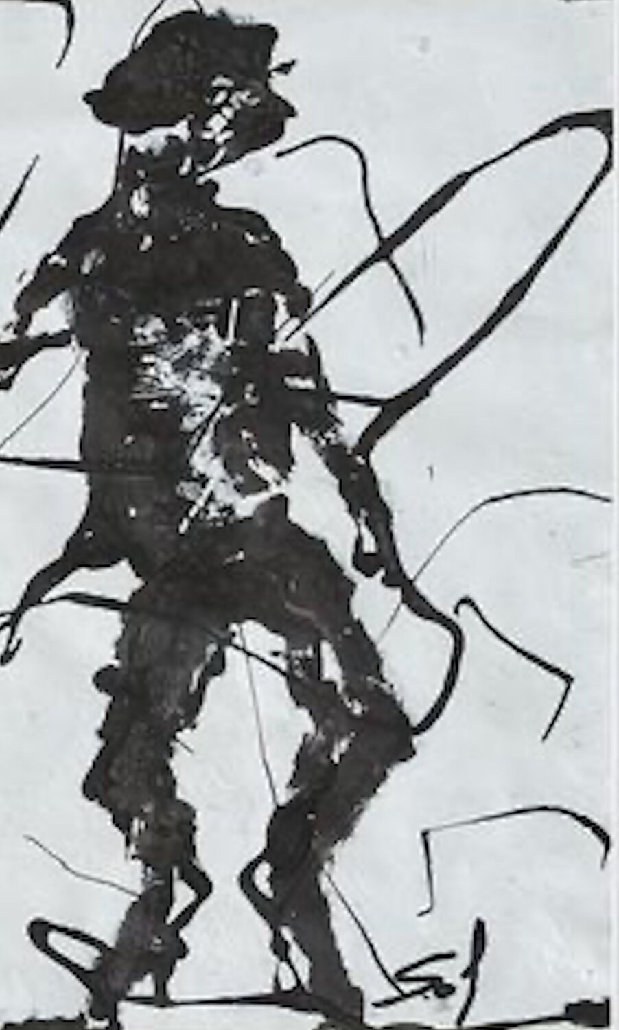 Au lasso - 24x30 -2022 by Sof - Sophie Voigt-Chadeyron (2022) : Painting Acrylic, Lacquer on ...