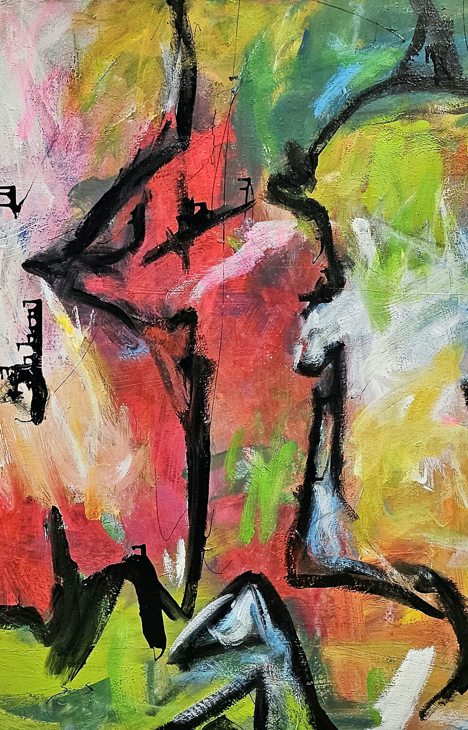 Face à face - 130x160 - 2023 by Sof - Sophie Voigt-Chadeyron (2023) : Painting Acrylic, Gouache ...