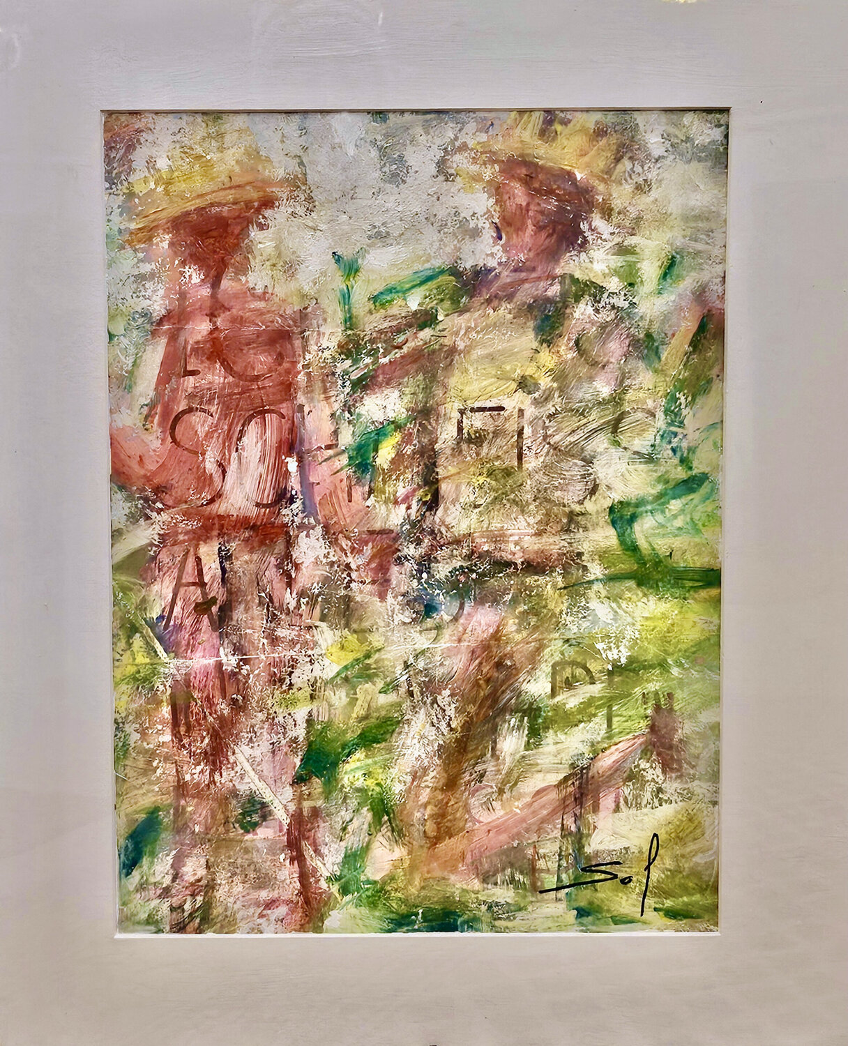 J'arrive! - 50x60 - 2024 by Sof - Sophie Voigt-Chadeyron (2024) : Work on Paper Acrylic, Gouache ...