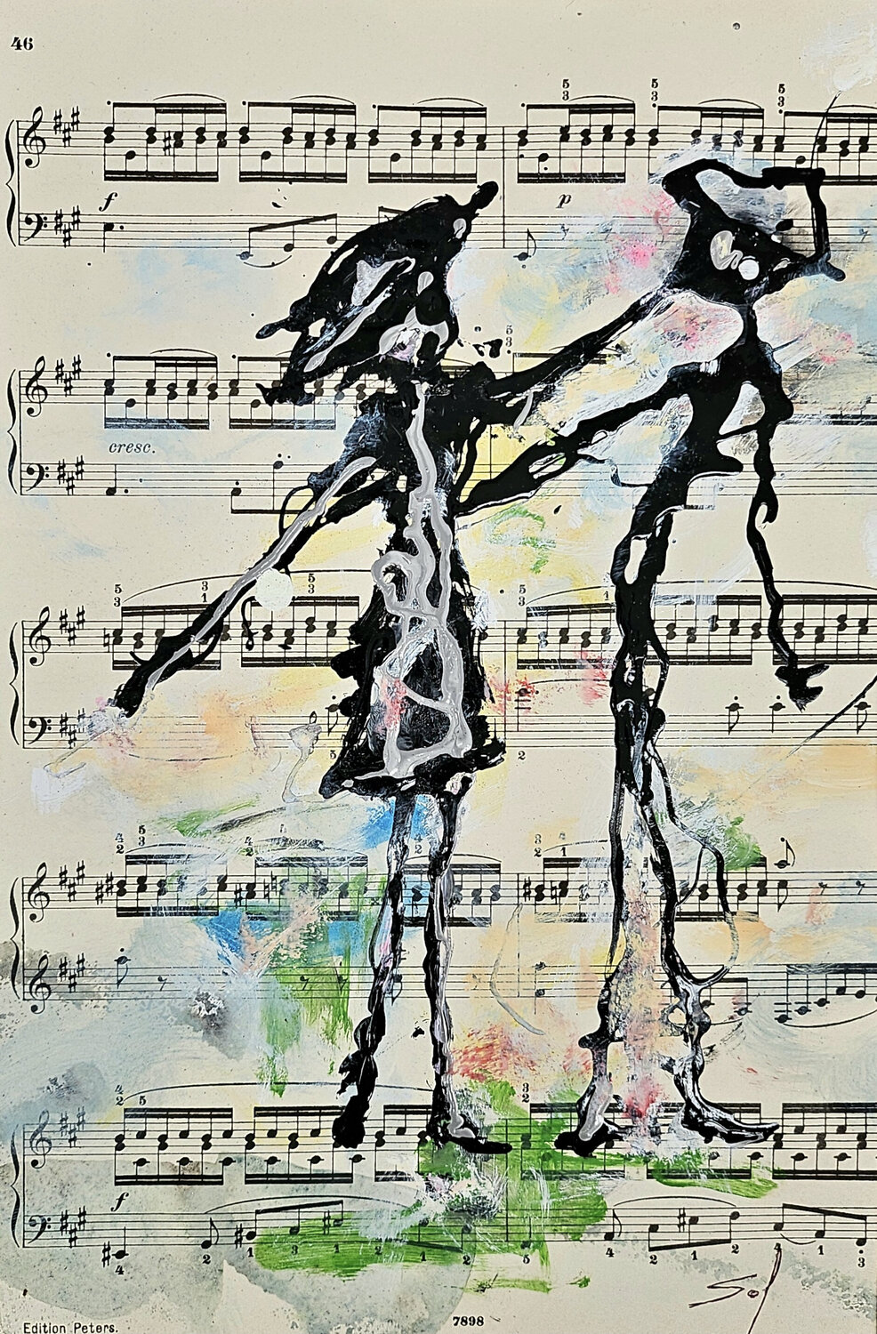 La giffle - OR 19x29 mR 31,5x41,5x2,5 - 2025 de Sof - Sophie Voigt-Chadeyron (2025) : Peinture ...