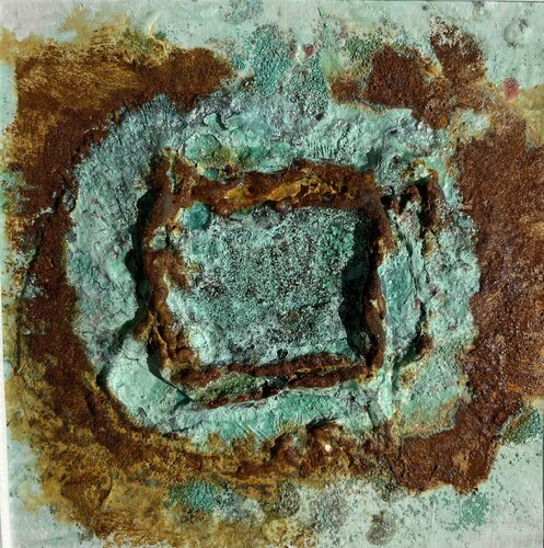 Rost, Kupfer und Silberpatina, mixed media by Andrea Amelung (2019 ...