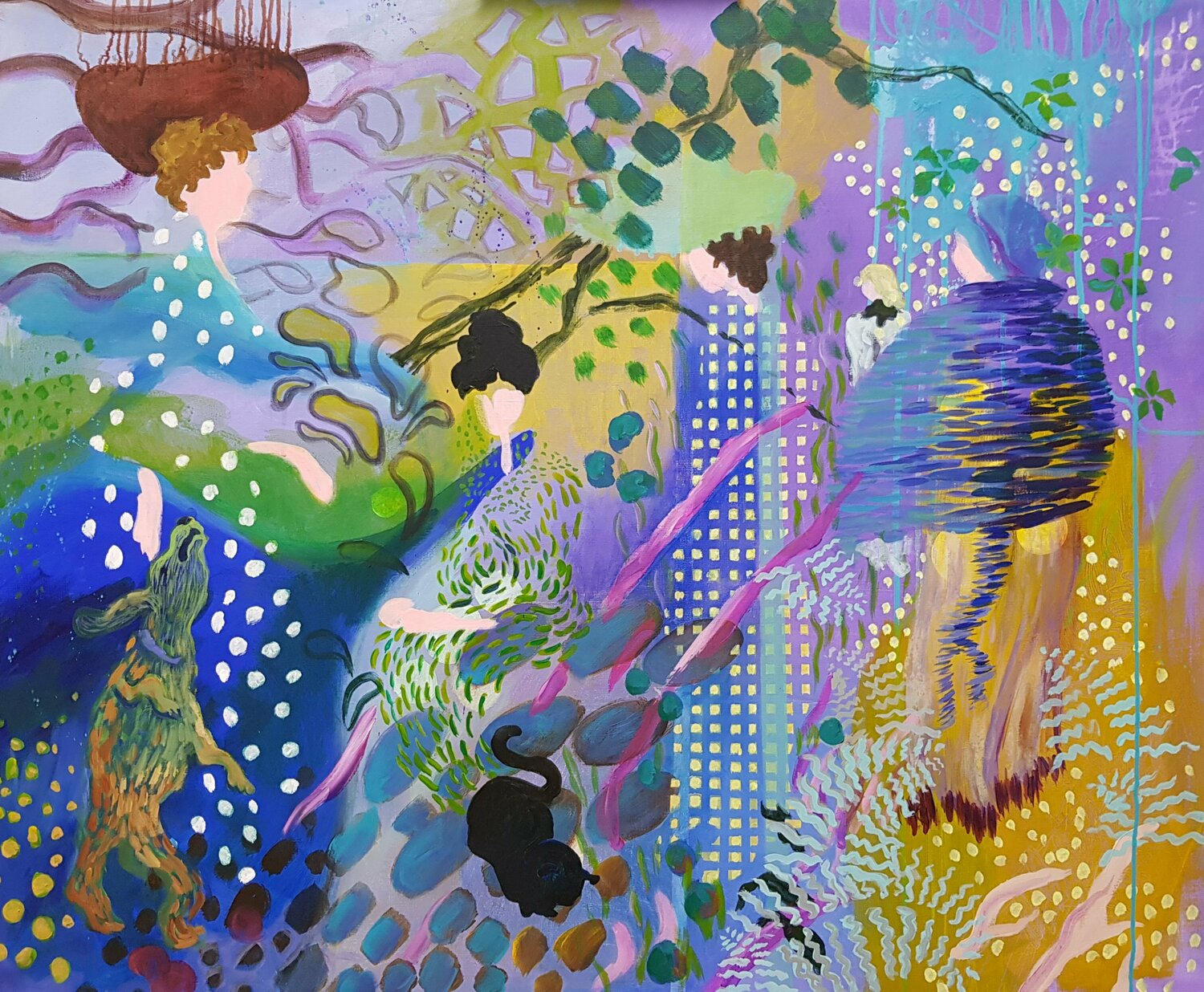 Project PB5 by Jacqueline Engels (2021) : Painting Acrylic, Collage on ...