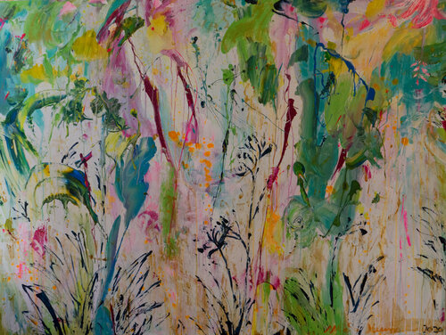 Diversity gold by Maria Henn (2017) : Painting Acrylic, Oil on Canvas ...