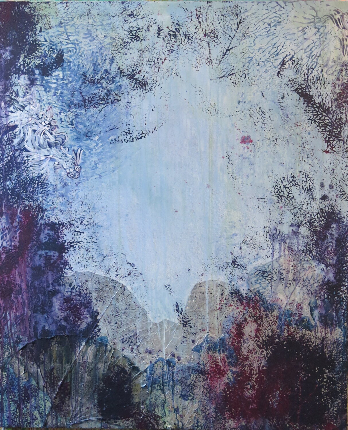 Under Water by Maria Henn (2022) : Painting Acrylic, Oil on Canvas ...