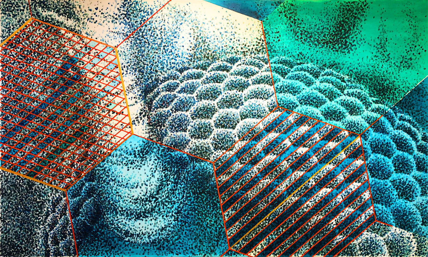 Facetten by Steffi-Babett Wartenberg (2022) : Painting Acrylic, India ...