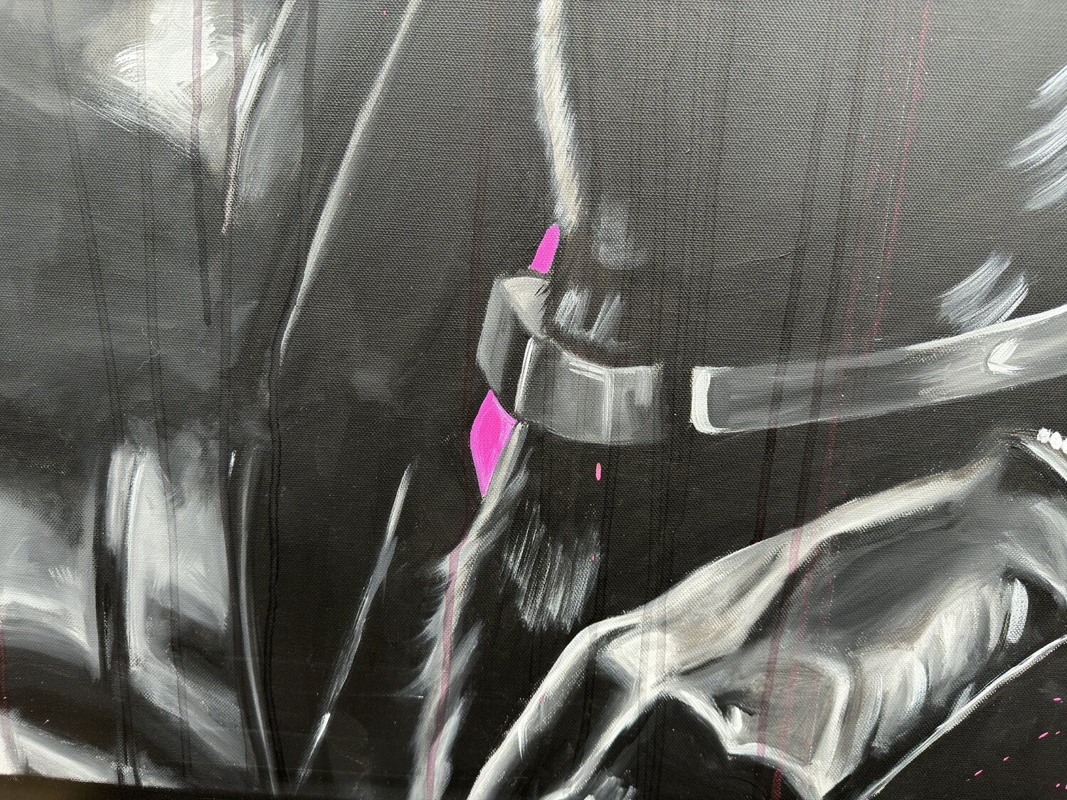 best friend von Sabrina Seck (2024): Malerei Acryl, Lack auf Leinwand ...