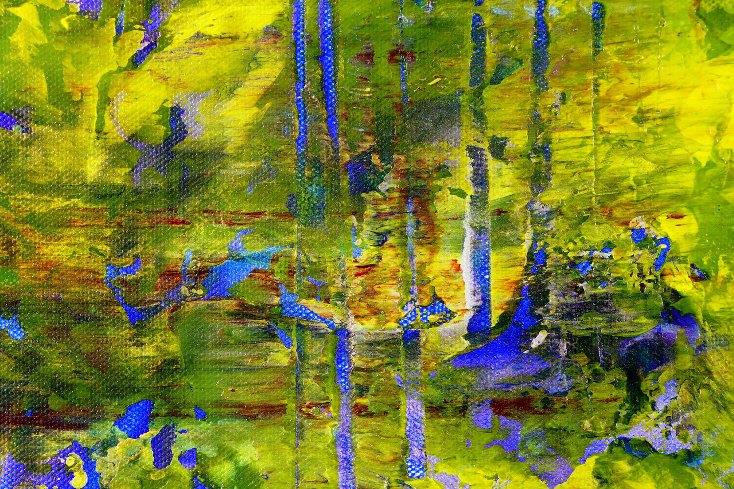 Distorted forest projection by Nestor Toro (2022) : Painting Acrylic on ...