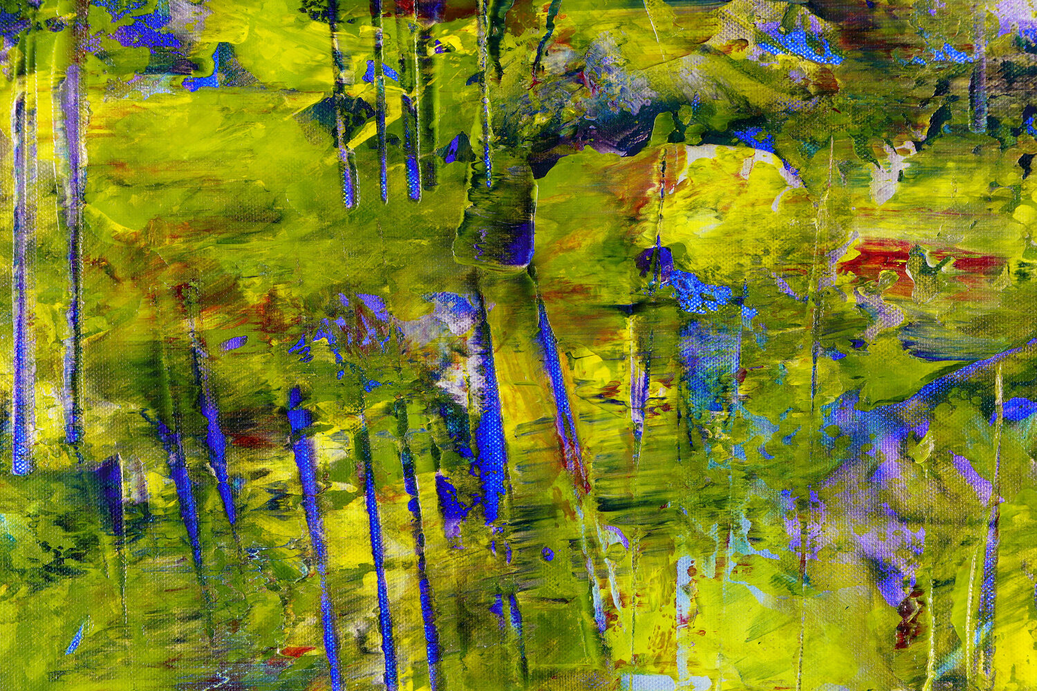 Distorted forest projection by Nestor Toro (2022) : Painting Acrylic on ...