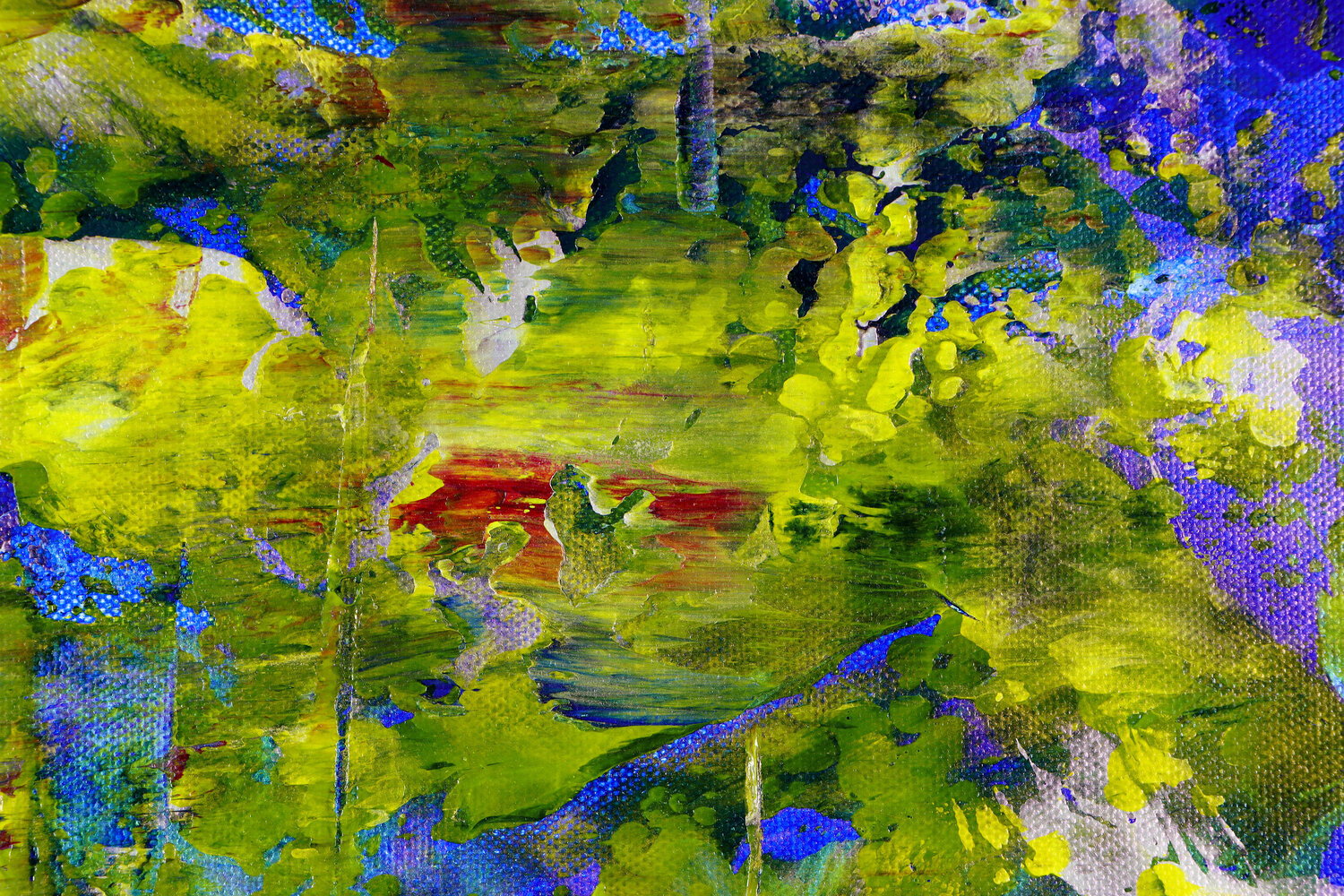 Distorted forest projection by Nestor Toro (2022) : Painting Acrylic on ...