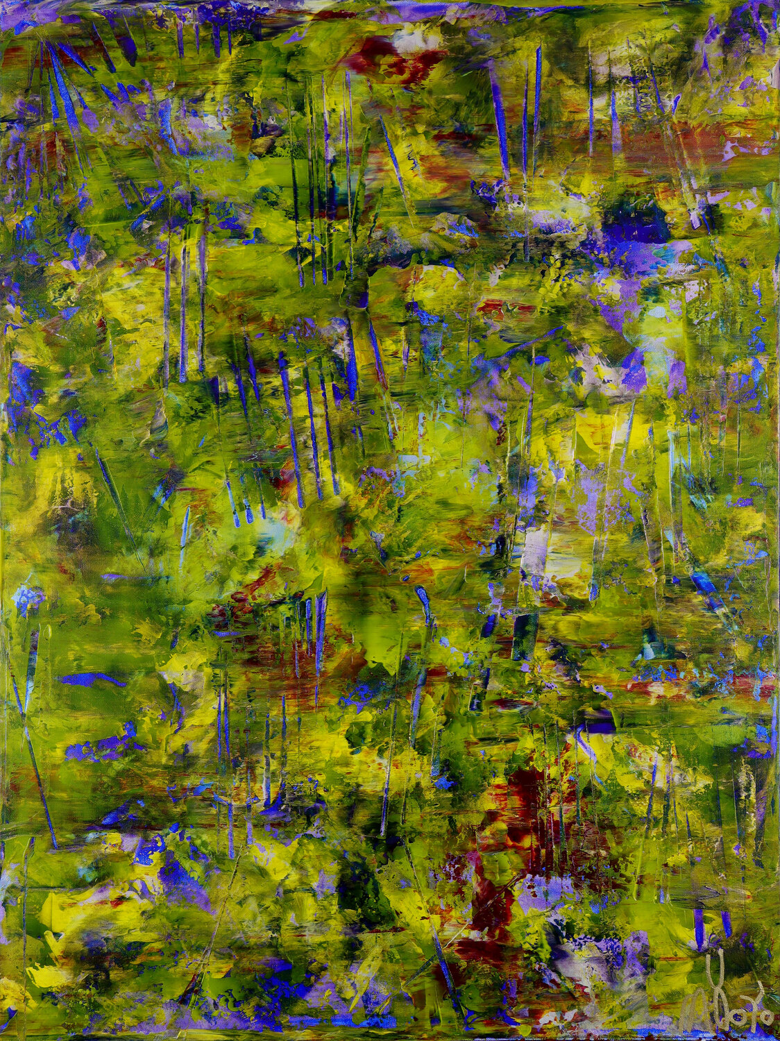 Distorted forest projection by Nestor Toro (2022) : Painting Acrylic on ...