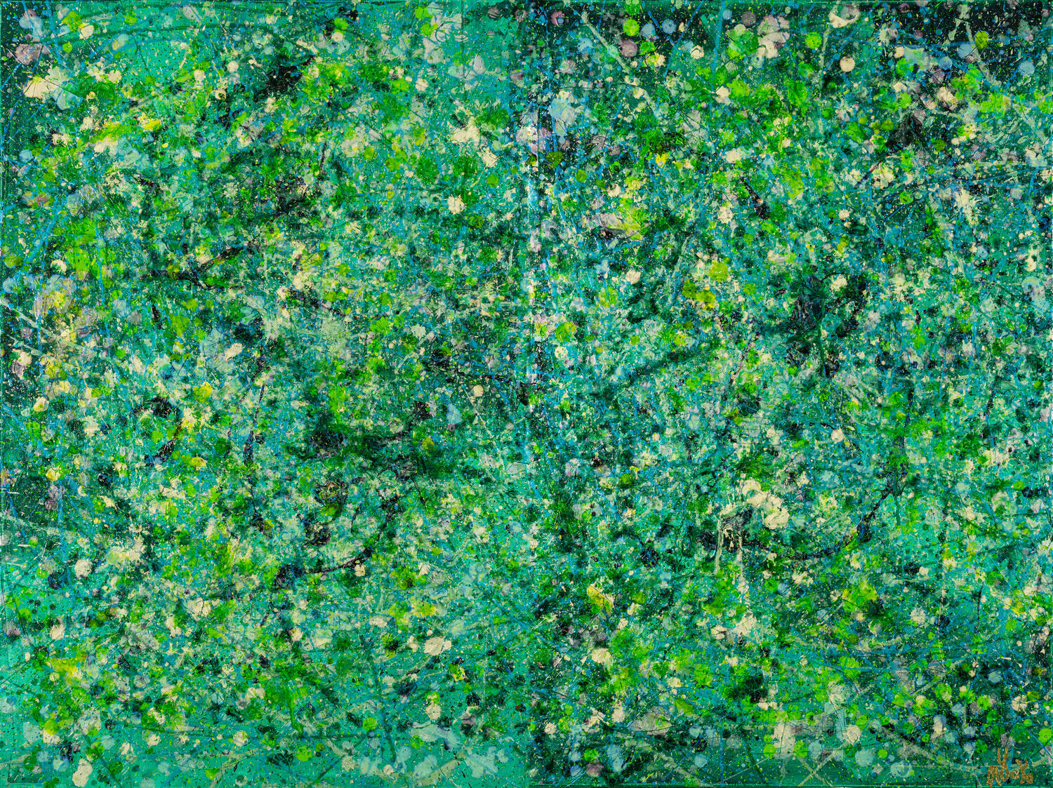 Tangled up in green by Nestor Toro (2023) : Painting Acrylic on Canvas ...