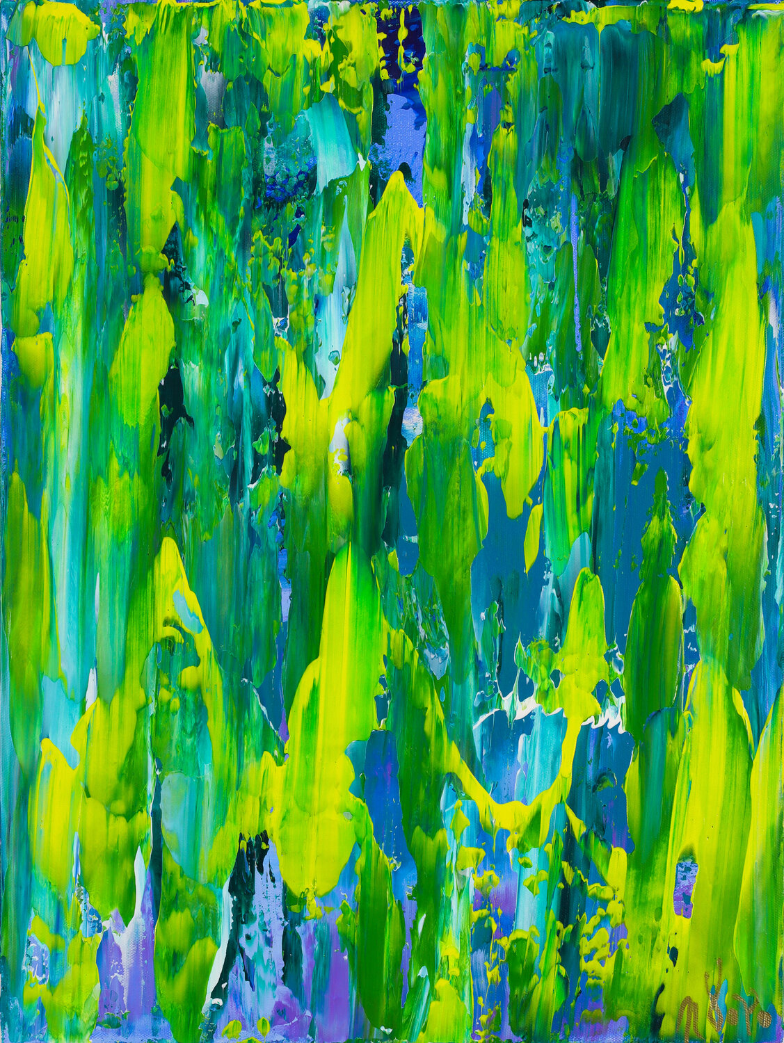 Forest tempest (Greenery) de Nestor Toro (2024) : Peinture Acrylique ...