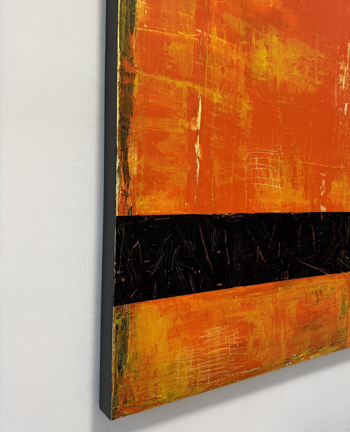 Black Interval by Anca Todrican (2025) : Painting Acrylic on Canvas ...