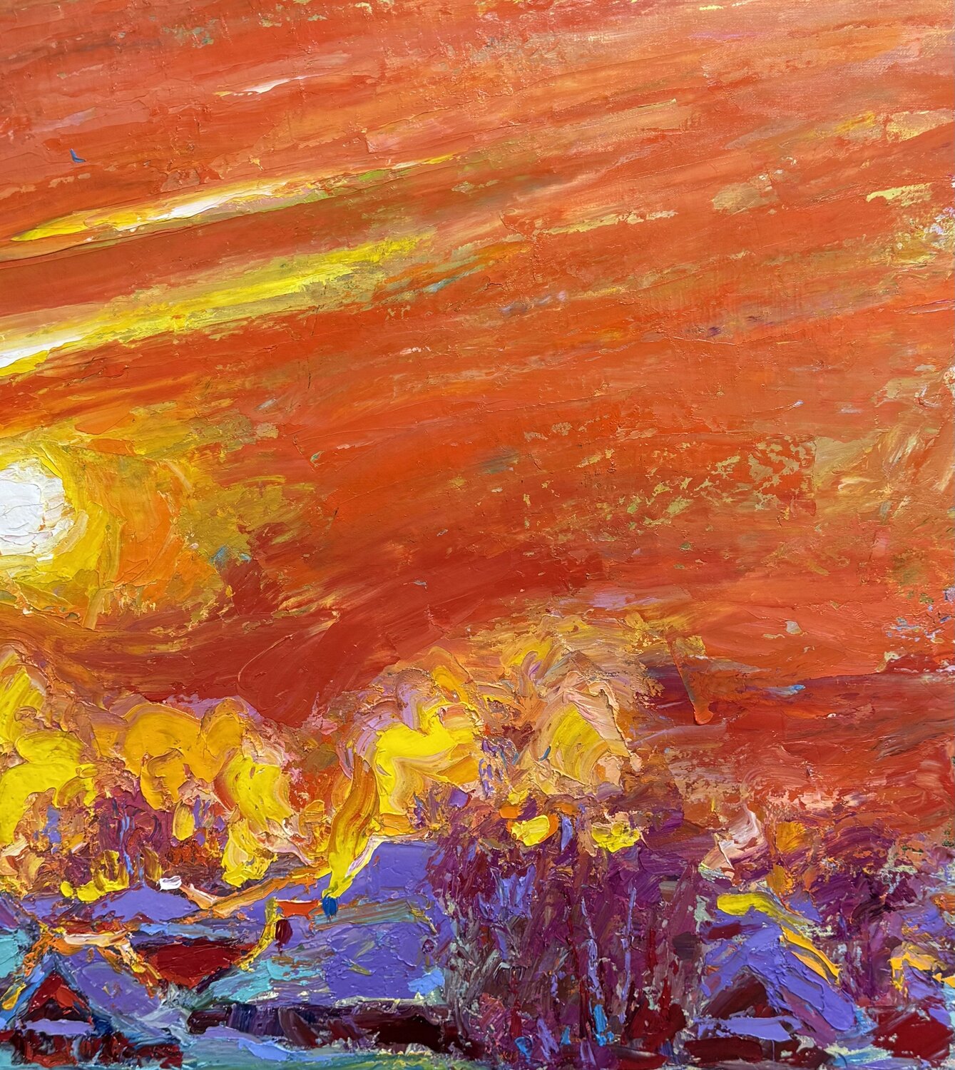 Warmth of the winter sun by Andrey Chebotaru (2026) : Painting Oil on ...