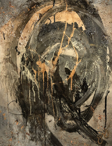 cypher 32 by Jason Lincoln Jeffers (2025) : Painting Acrylic, Gilding ...