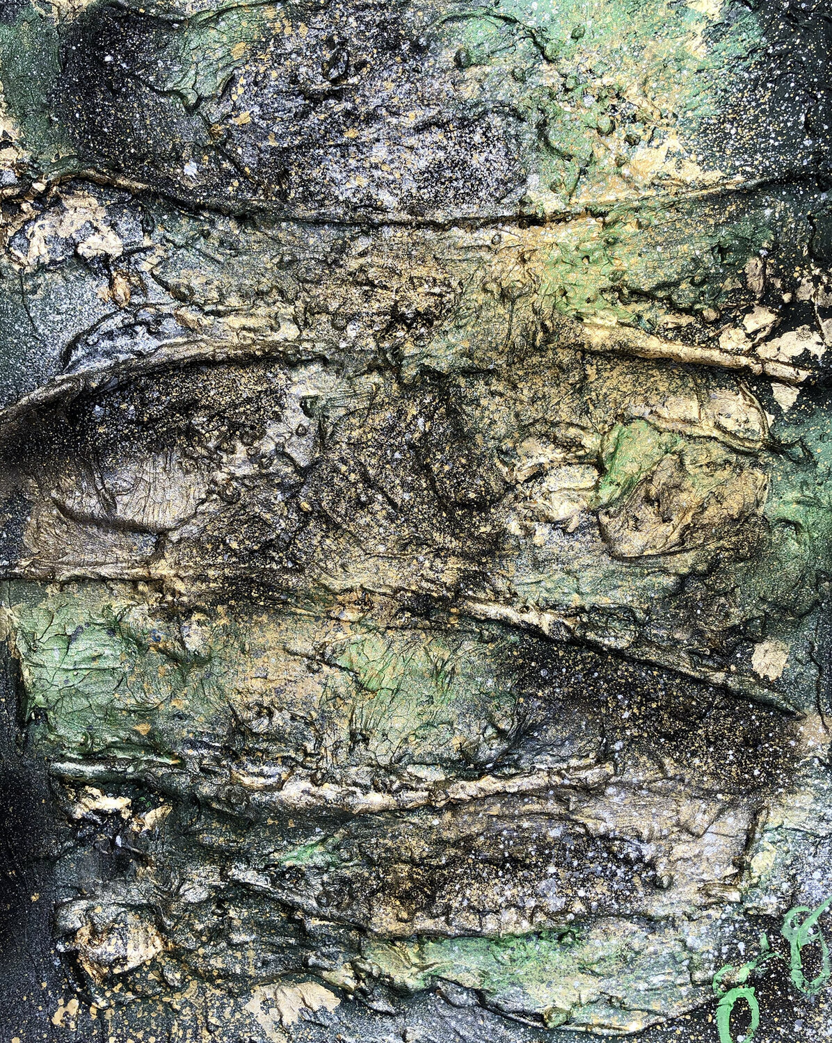 gaia 4 by Jason Lincoln Jeffers (2022) : Painting Gilding, Earth on ...