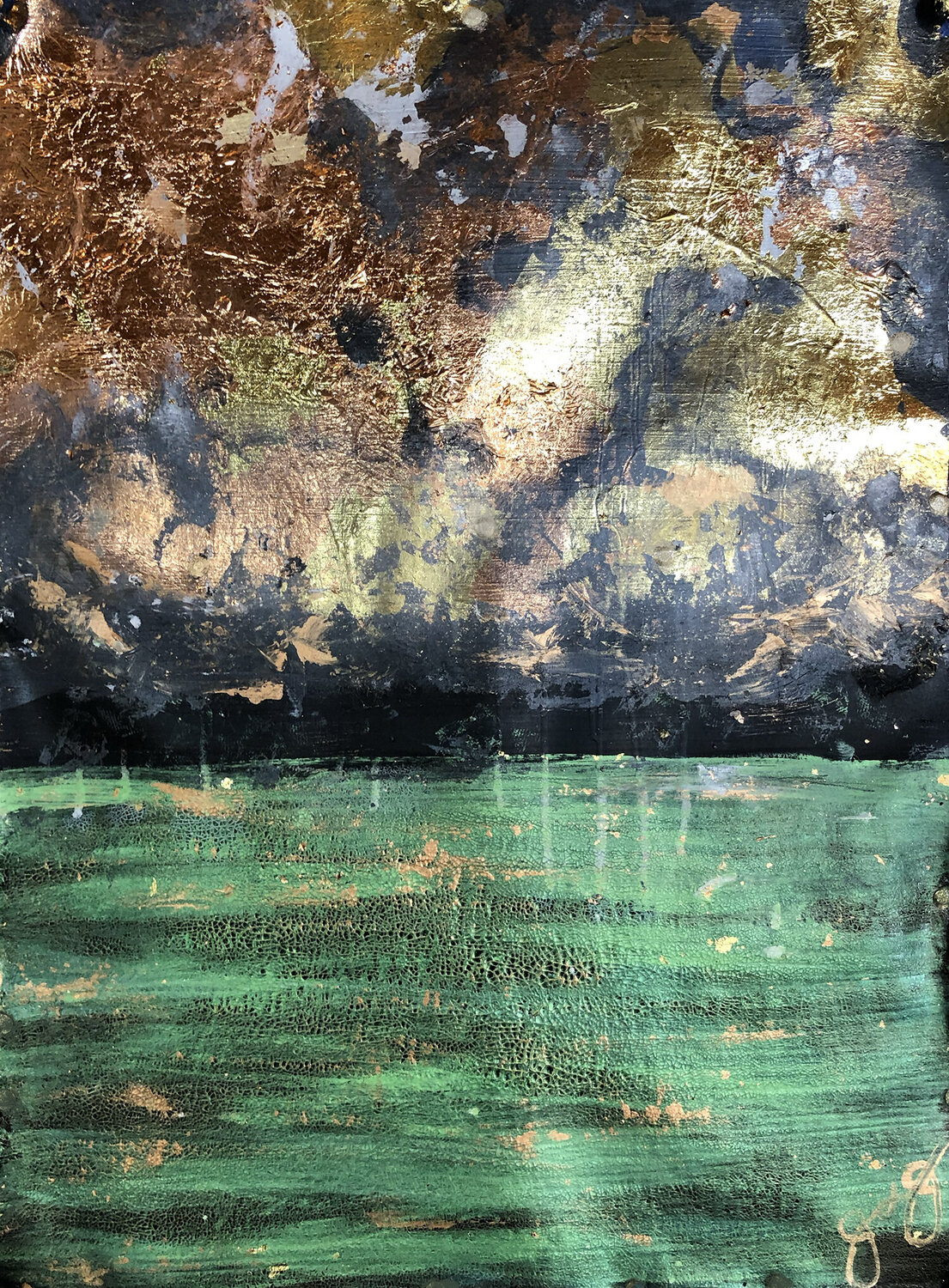gaia 63 by Jason Lincoln Jeffers (2023) : Painting Acrylic, Gilding on ...