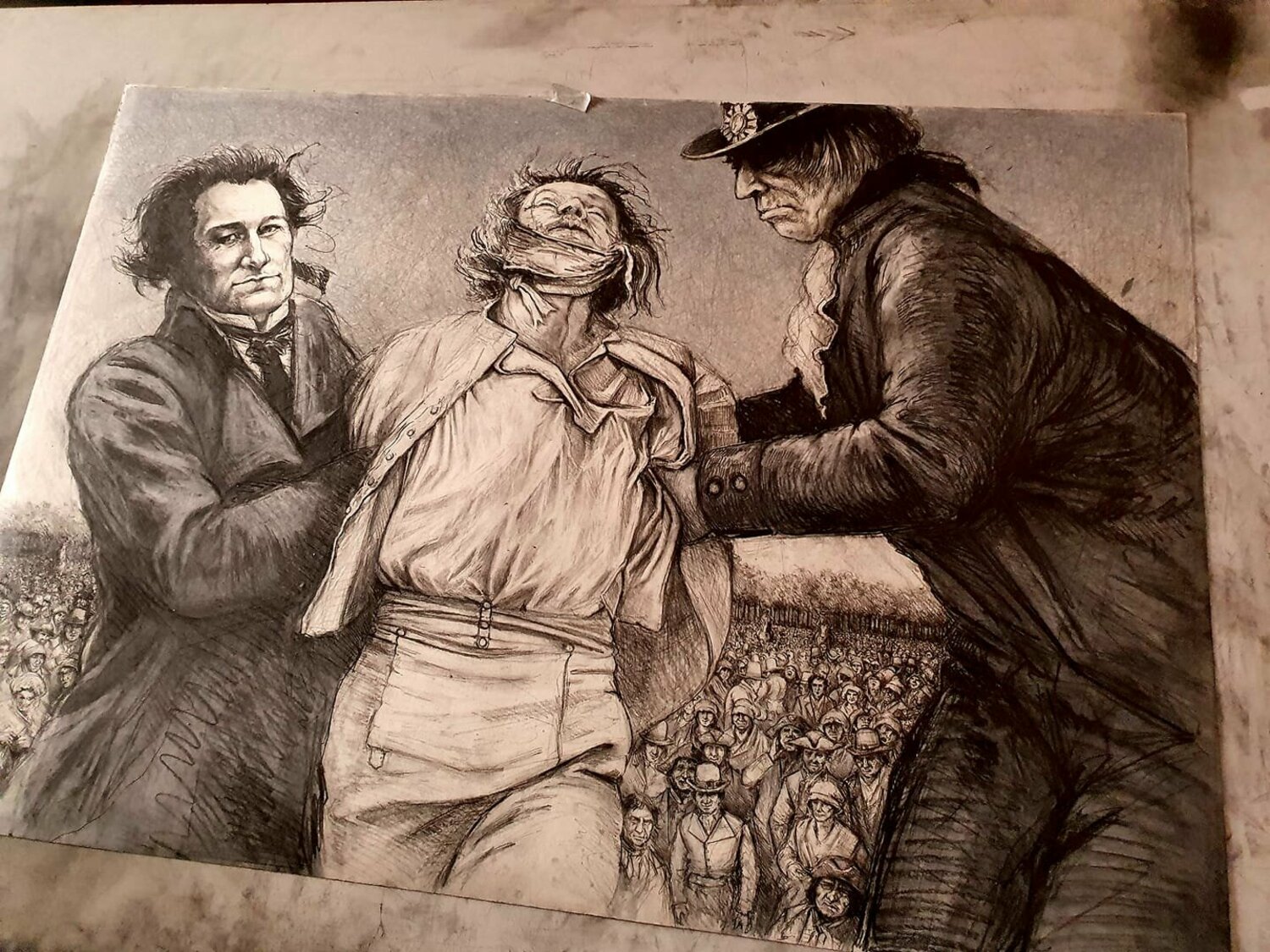 Die Hinrichtung des Maximilien de Robespierre (The execution of ...