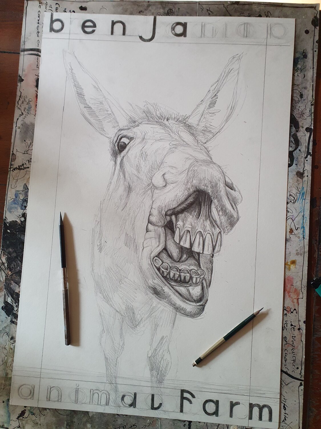Benjamin - Animal Farm von Andreas Noßmann (2023): Zeichnungen ...
