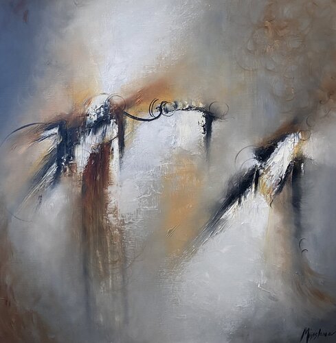 Light and Shadow II by Miroslava Lipovec Friedman (2022) : Painting Oil ...