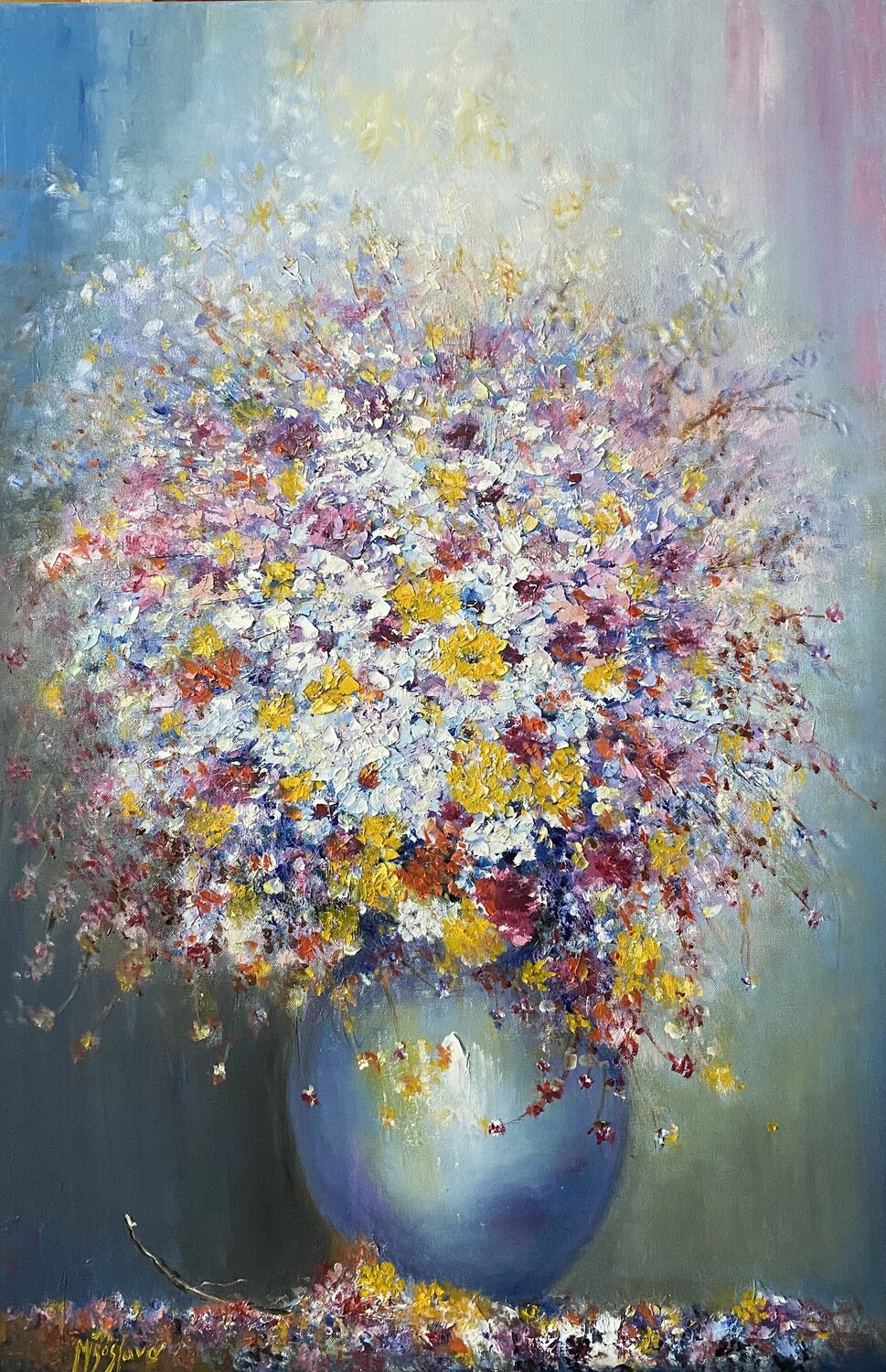 Sublime Flowers by Miroslava Lipovec Friedman (2024) : Painting Oil on ...