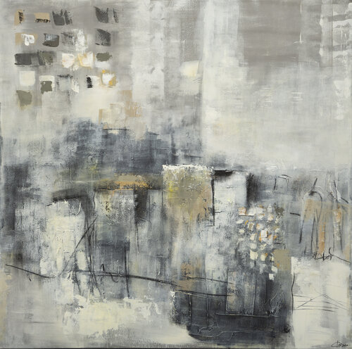 Home von Karin Greife (2020): Malerei Acryl, Pastell auf Leinwand ...