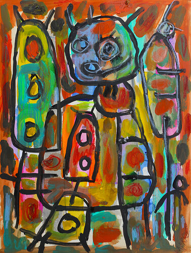 Nurse by Jean Mirre (2026) : Painting Oil, India Ink on Paper - Singulart