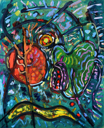 Solstice by Jean Mirre (2026) : Painting Oil on Paper - Singulart