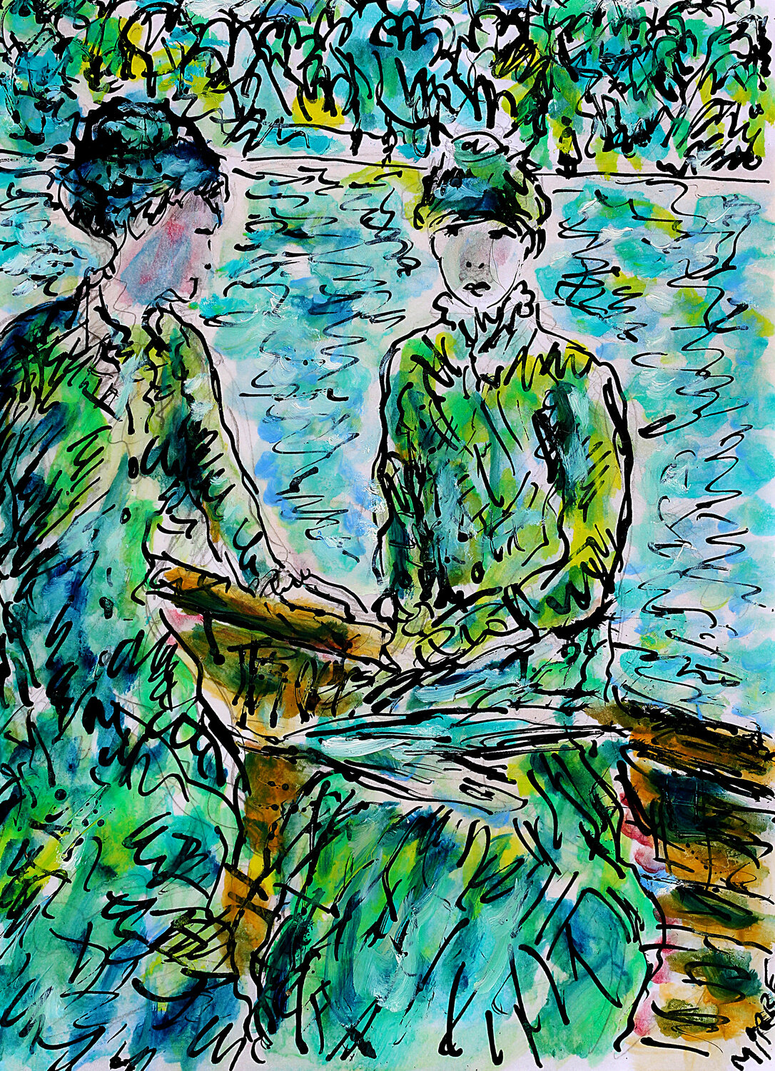 Le lac du Bois de Boulogne d'après Berthe Morisot di Jean Mirre (2025 ...