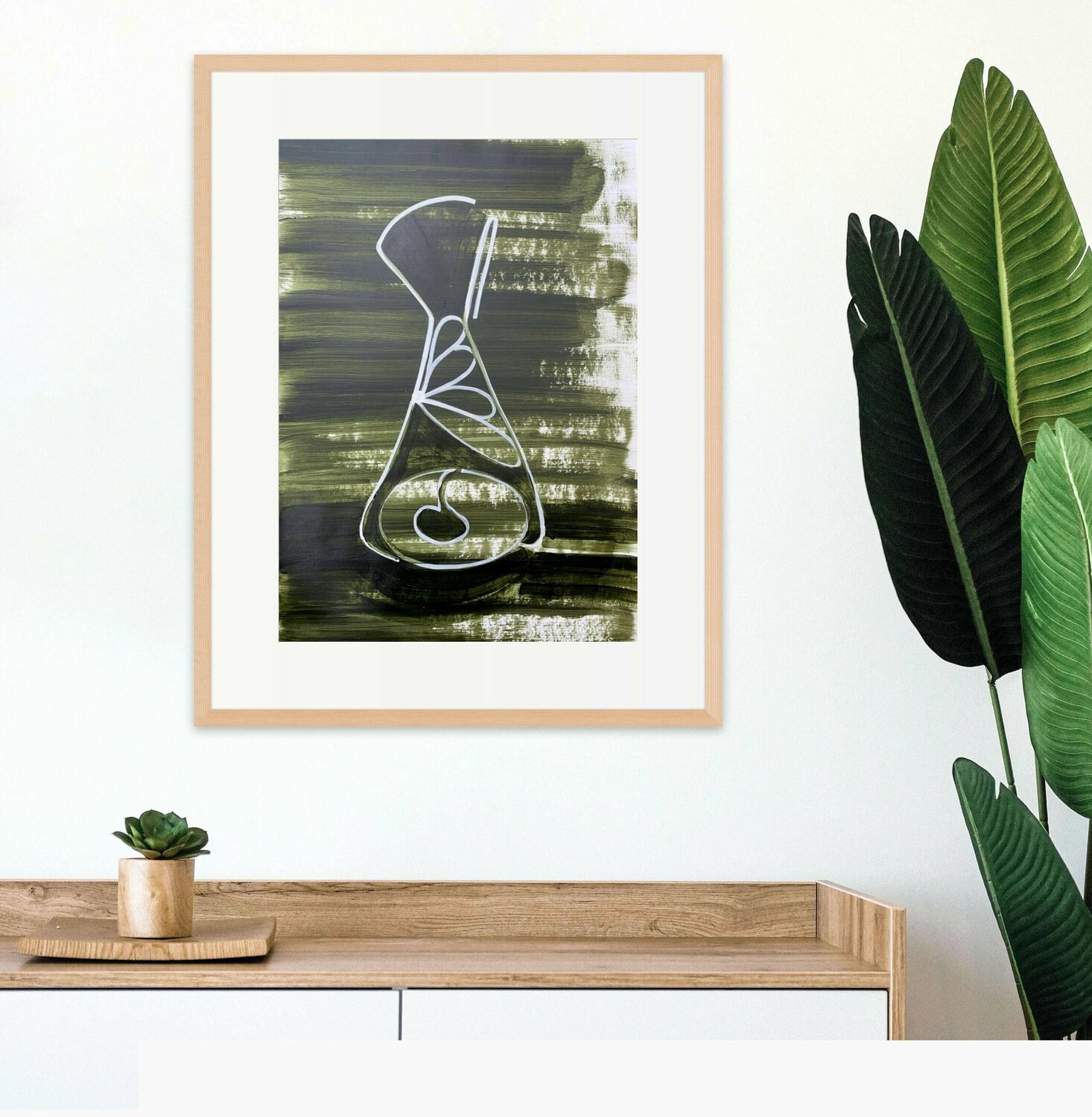 Vivid Green Vase Series #1 by Netka Croonenborghs (2021) : Work on ...