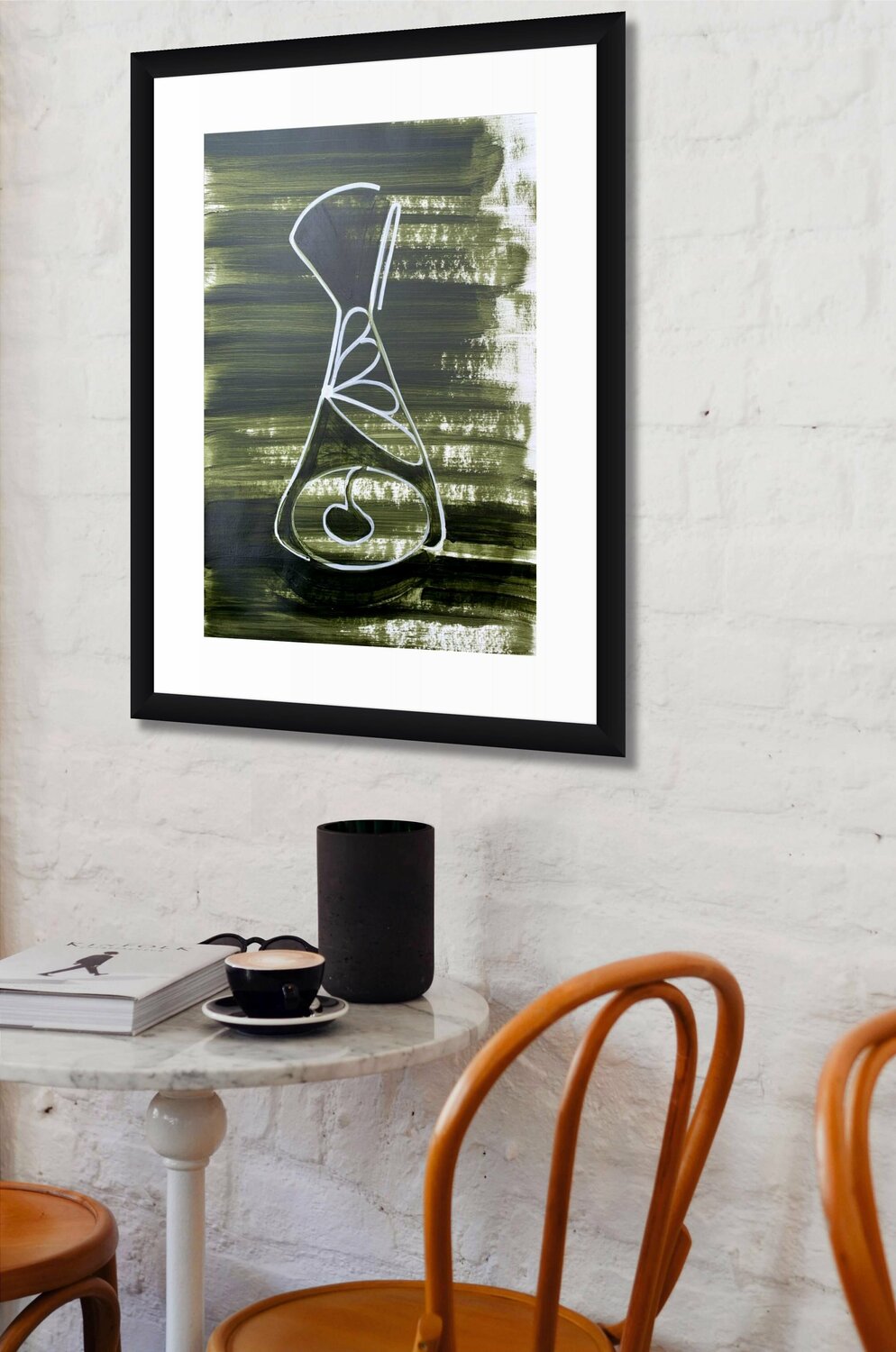 Vivid Green Vase Series #1 by Netka Croonenborghs (2021) : Work on ...