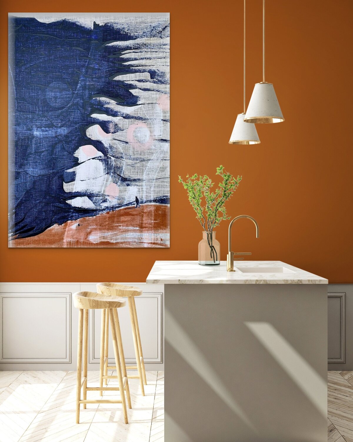 Freezy Breezy Solitude by Netka Croonenborghs (2022) : Painting Acrylic ...