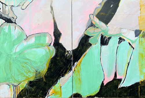 The Poppy Graphic by Netka Croonenborghs (2020) : Work on Paper Acrylic ...