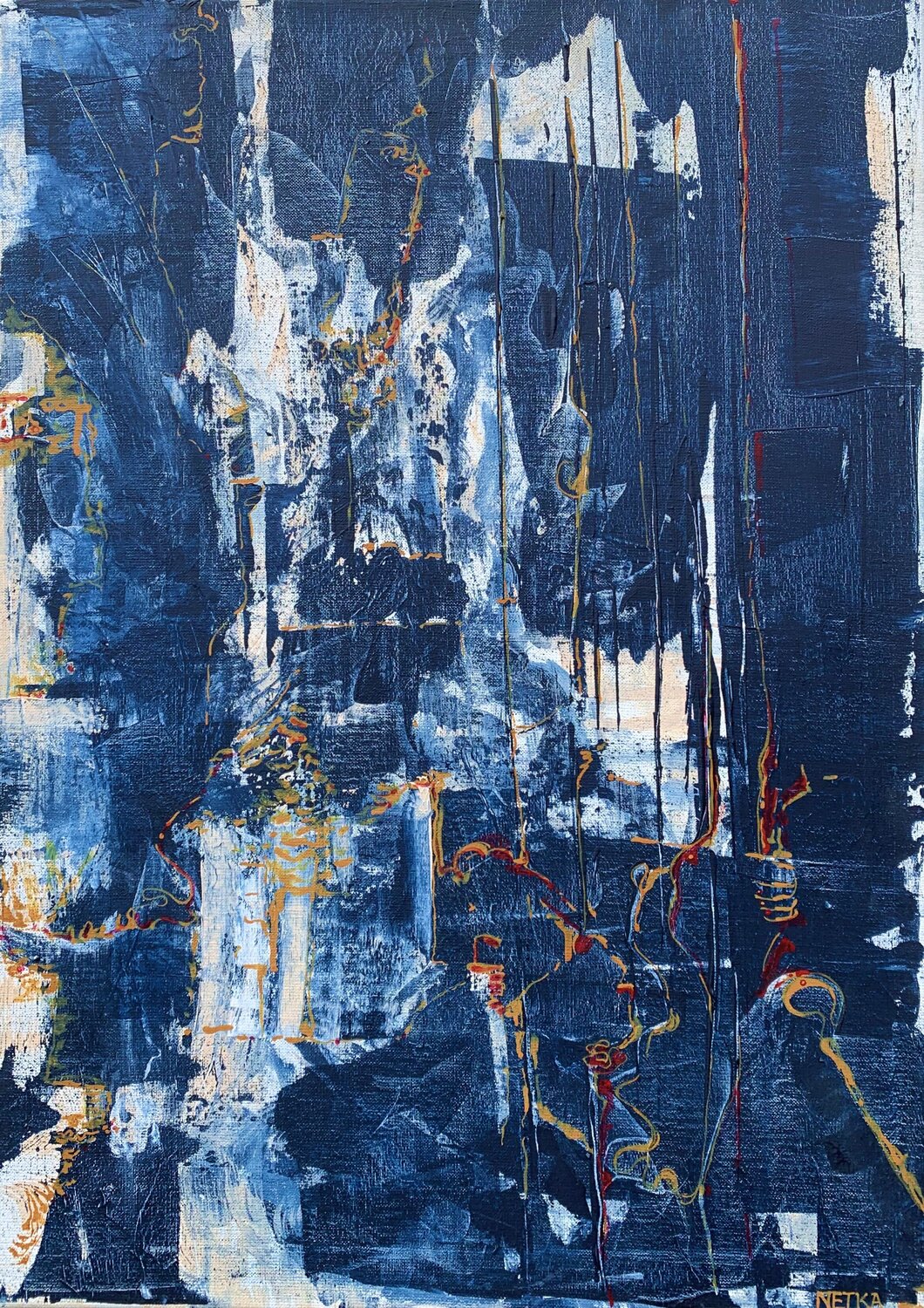 Ocean Cave Quest by Netka Croonenborghs (2019) : Painting Acrylic, Ink ...