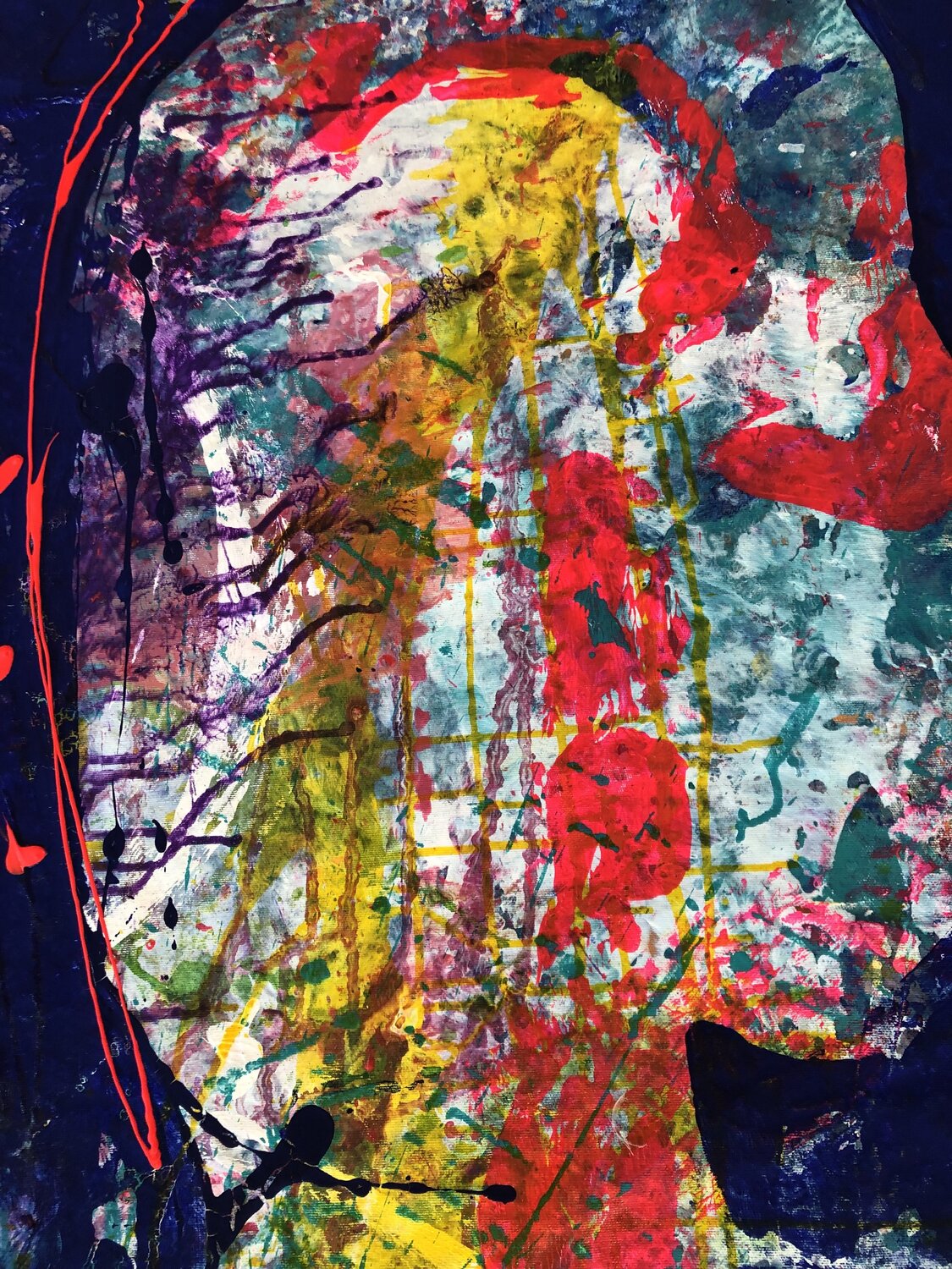 Das schwarze Loch by Barbara Eder (2022) : Painting Acrylic on Linen ...