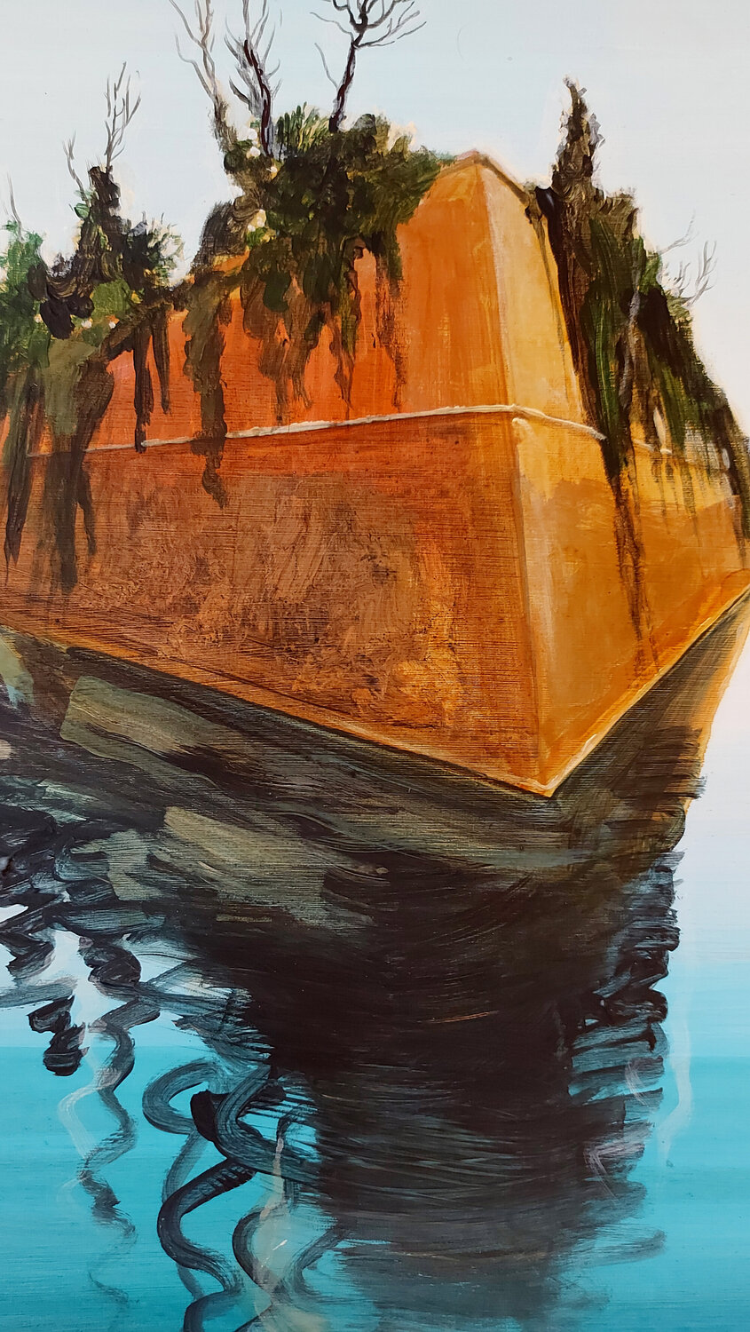 Orizzonti fluidi tra mura difensive de Marco Ronga (2022) : Peinture ...