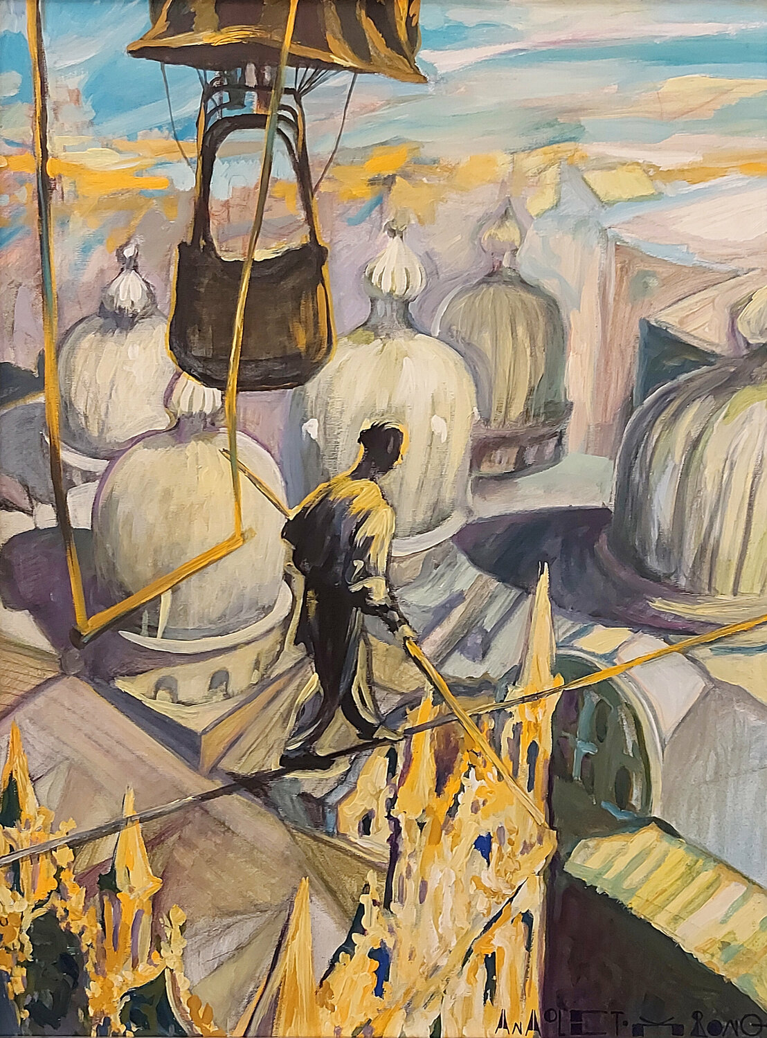 I colori di Venezia. Funambolo by Marco Ronga (1993) : Painting Acrylic ...