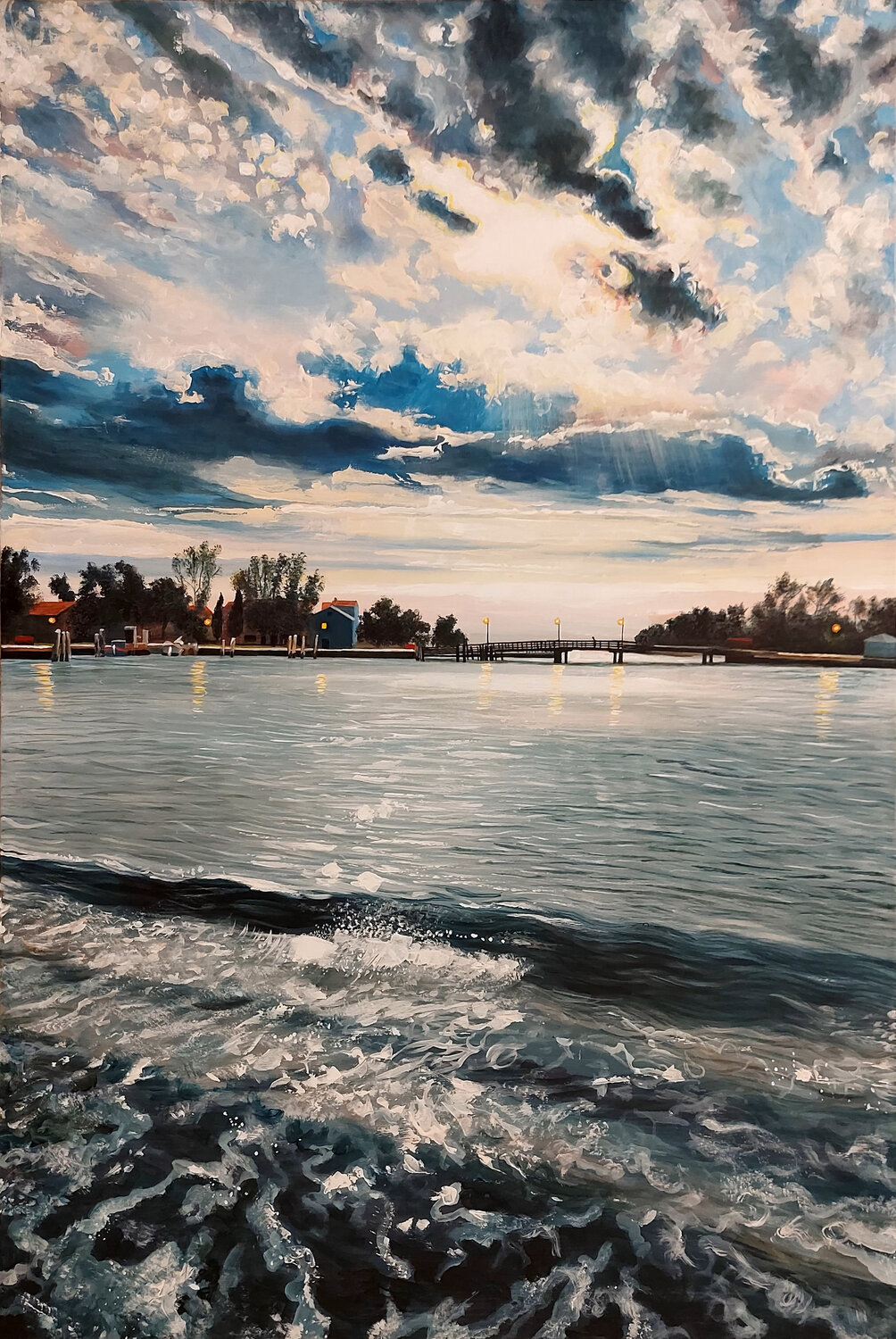 Laguna veneta von Marco Ronga (2023): Malerei Acryl auf Leinwand ...