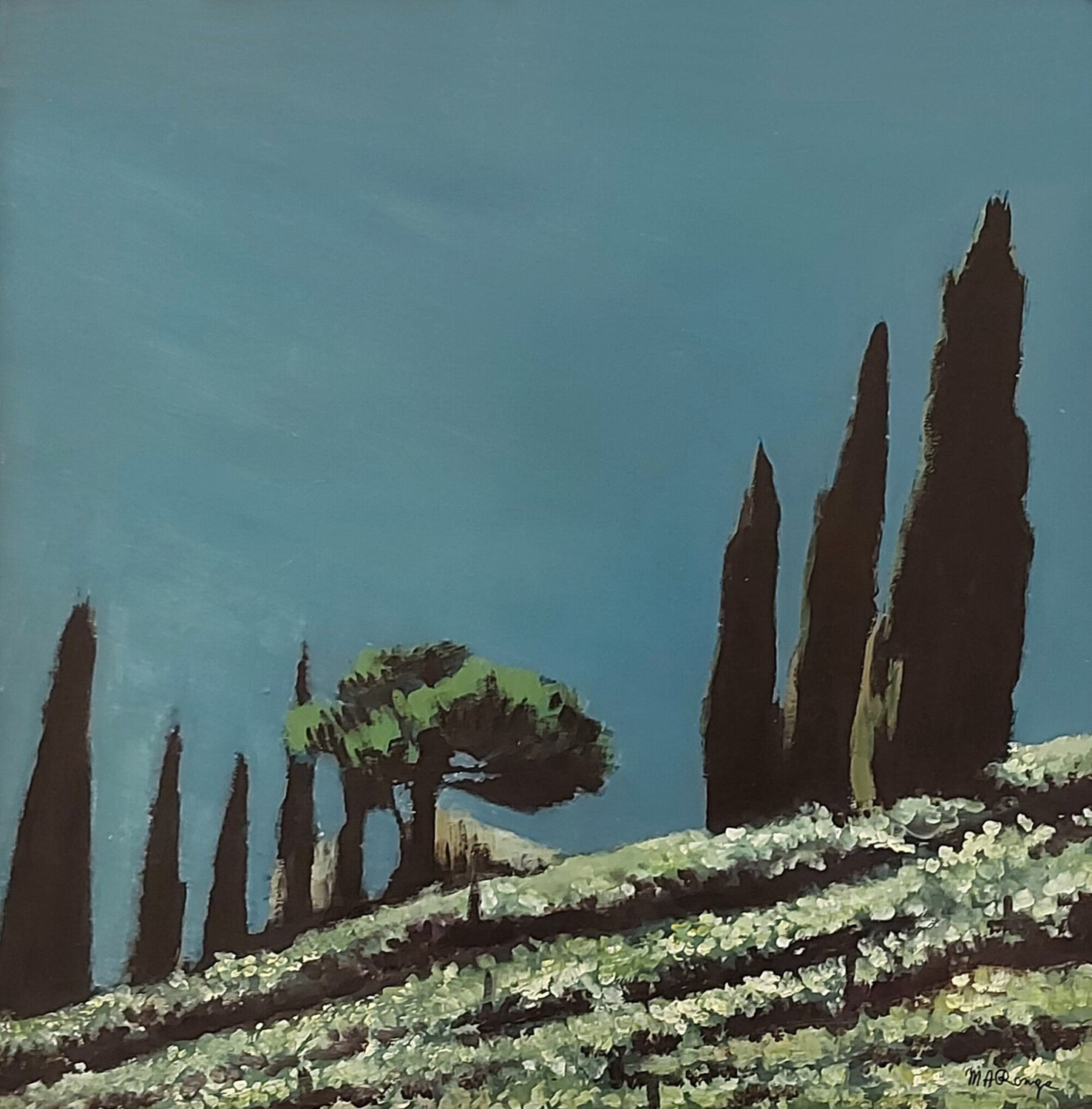 Lago di Garda by Marco Ronga (2010) : Painting Acrylic on Wood - Singulart