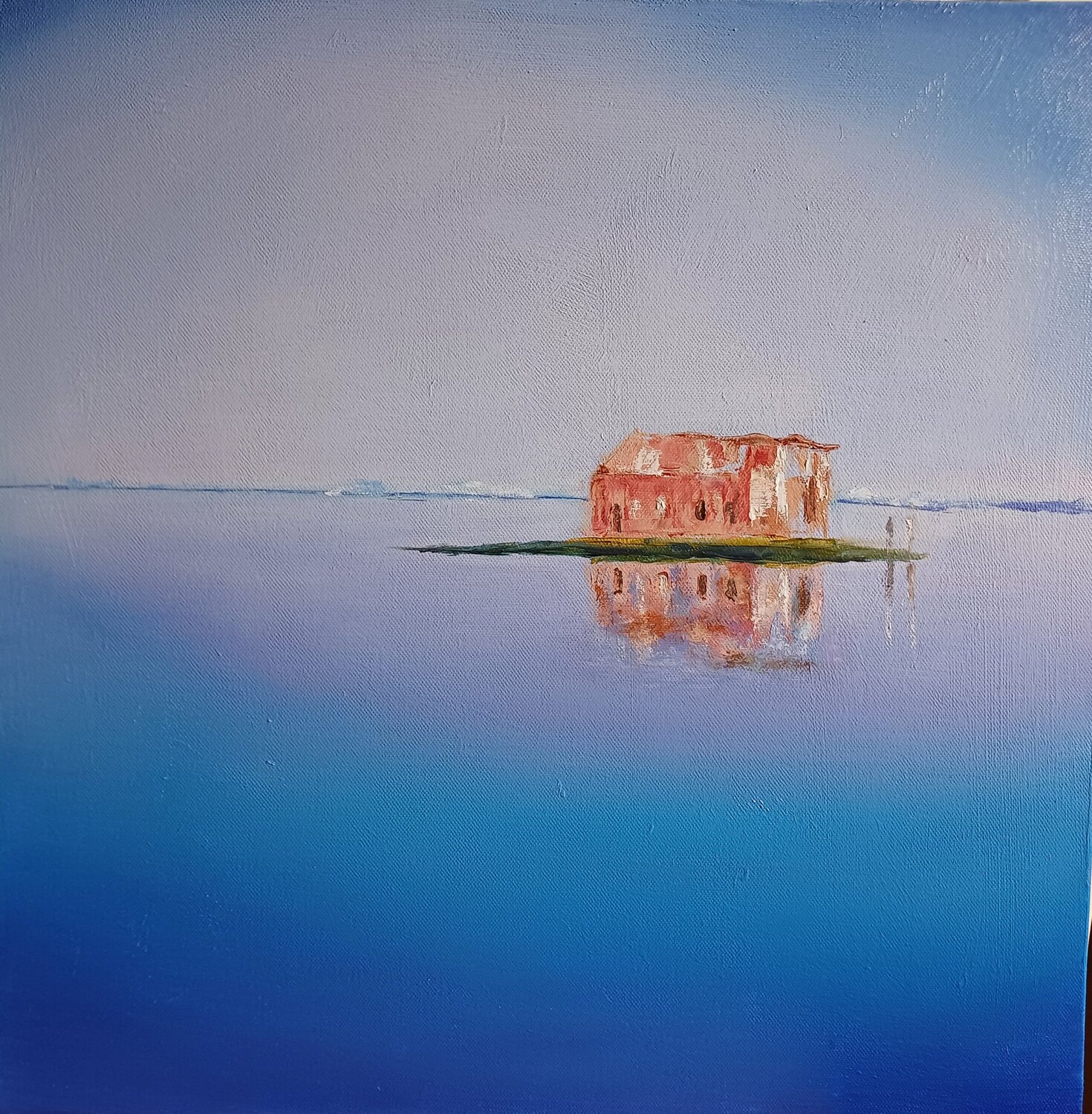 Luce del mezzogiorno in laguna by Claudia Bortolami (2024) : Painting Oil on Canvas - Singulart
