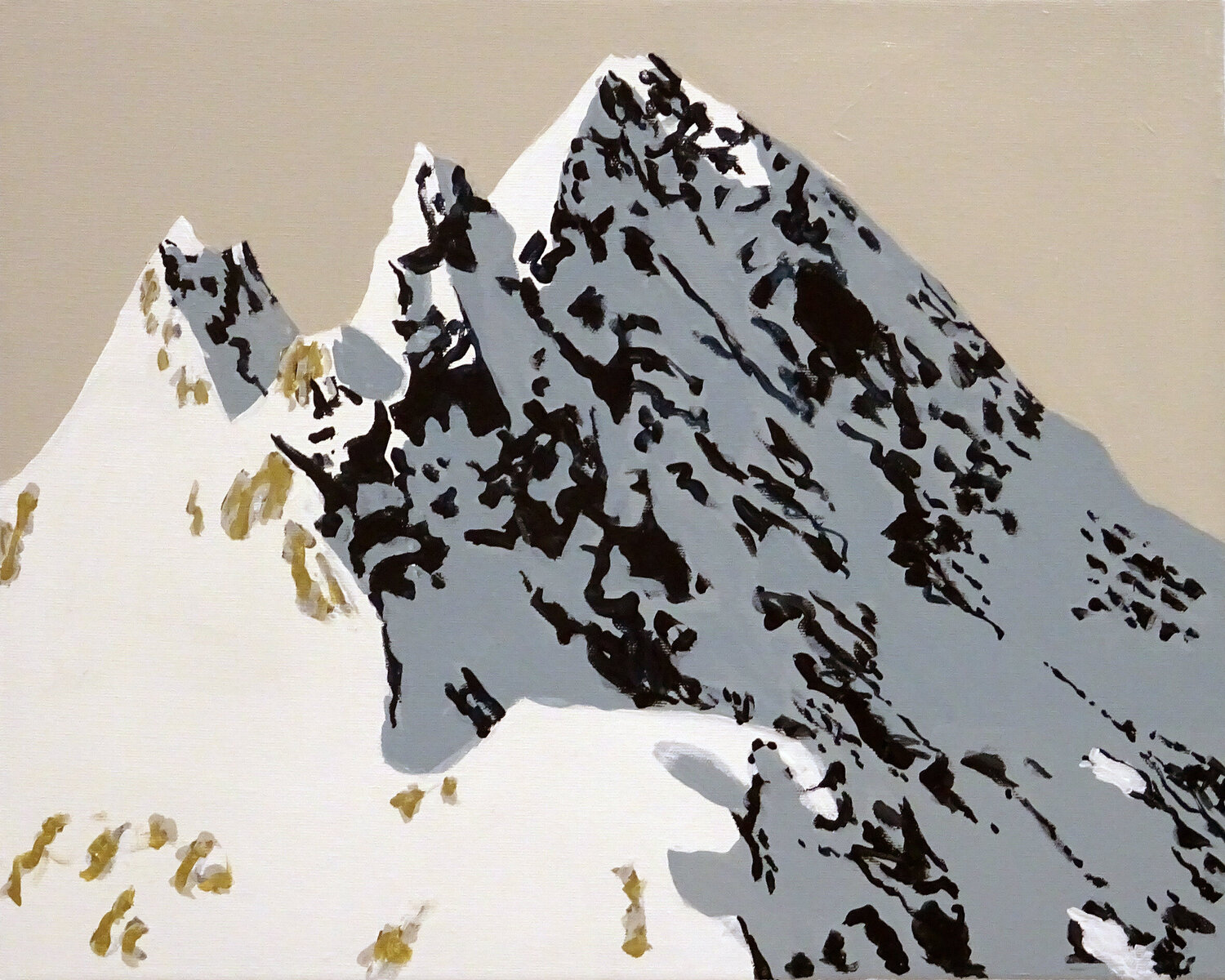 Sehnsucht nach dem Winter I von Peppi Spiss (2023): Malerei Acryl auf ...